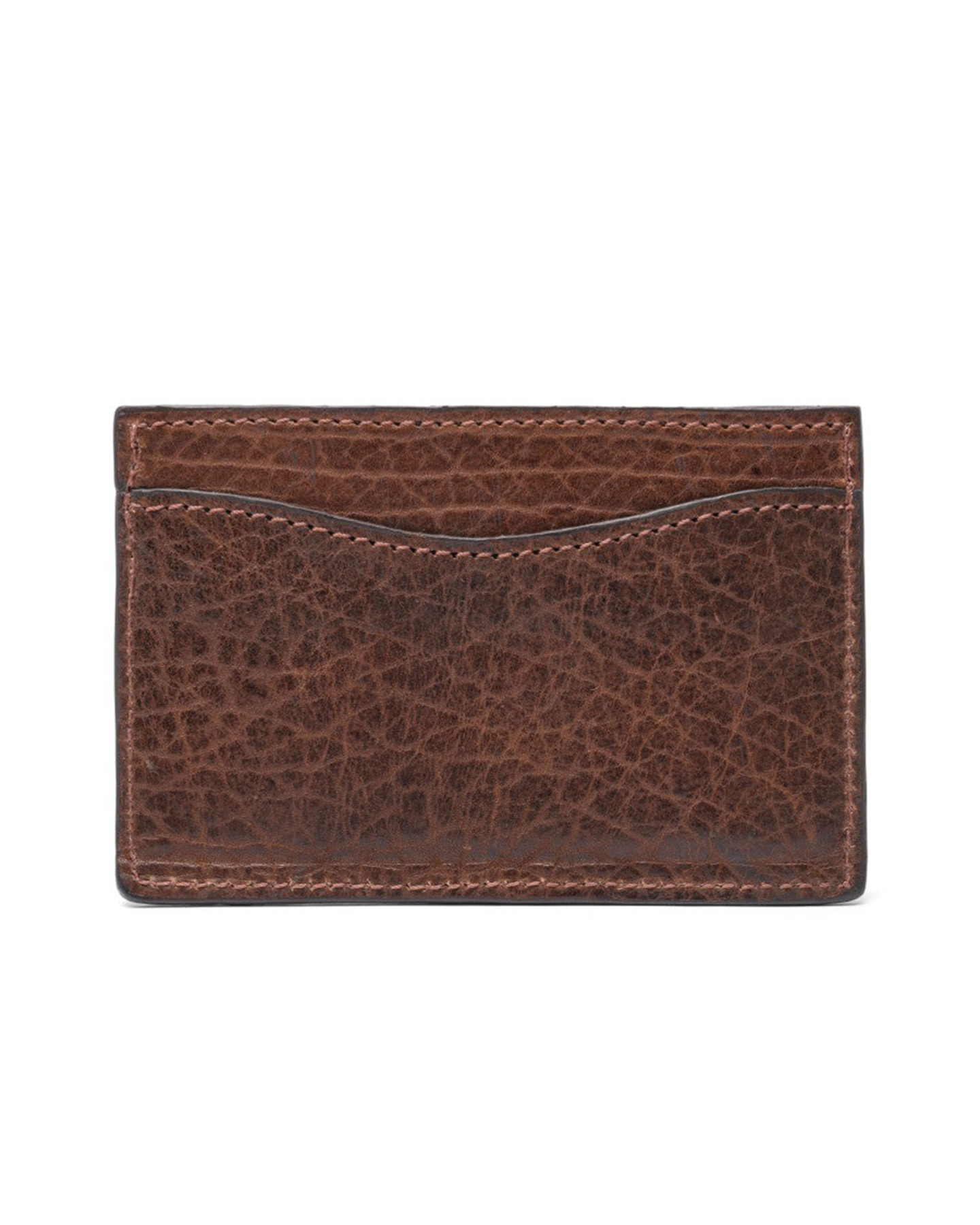 TUCSON BISON FLAT CARD CASE - COGNAC – TJ Bailey's