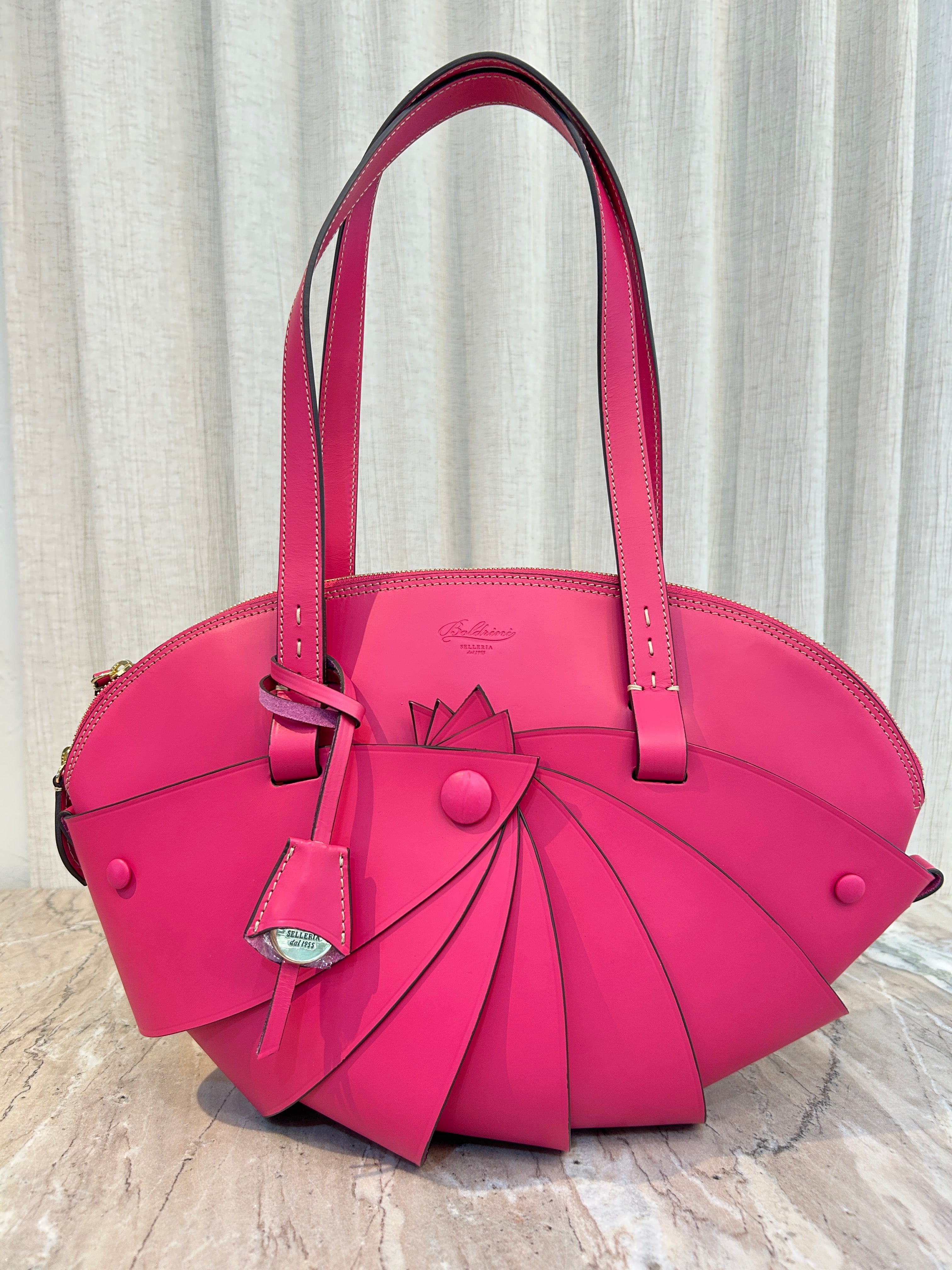 TOSCA LEATHER BAG - HOT PINK – TJ Bailey's