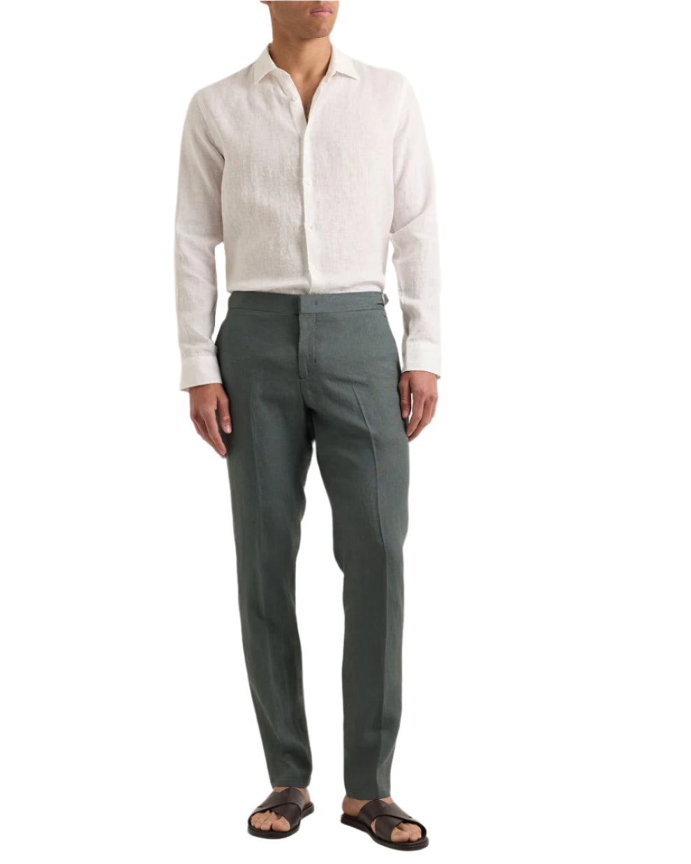GRIFFON ITALIAN LINEN TROUSER - KHAKI – TJ Bailey's