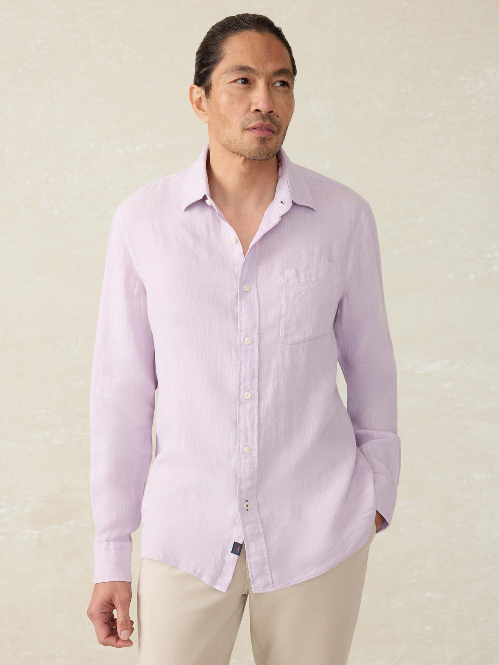 LAGUNA LINEN SHIRT - WISTERIA – TJ Bailey's