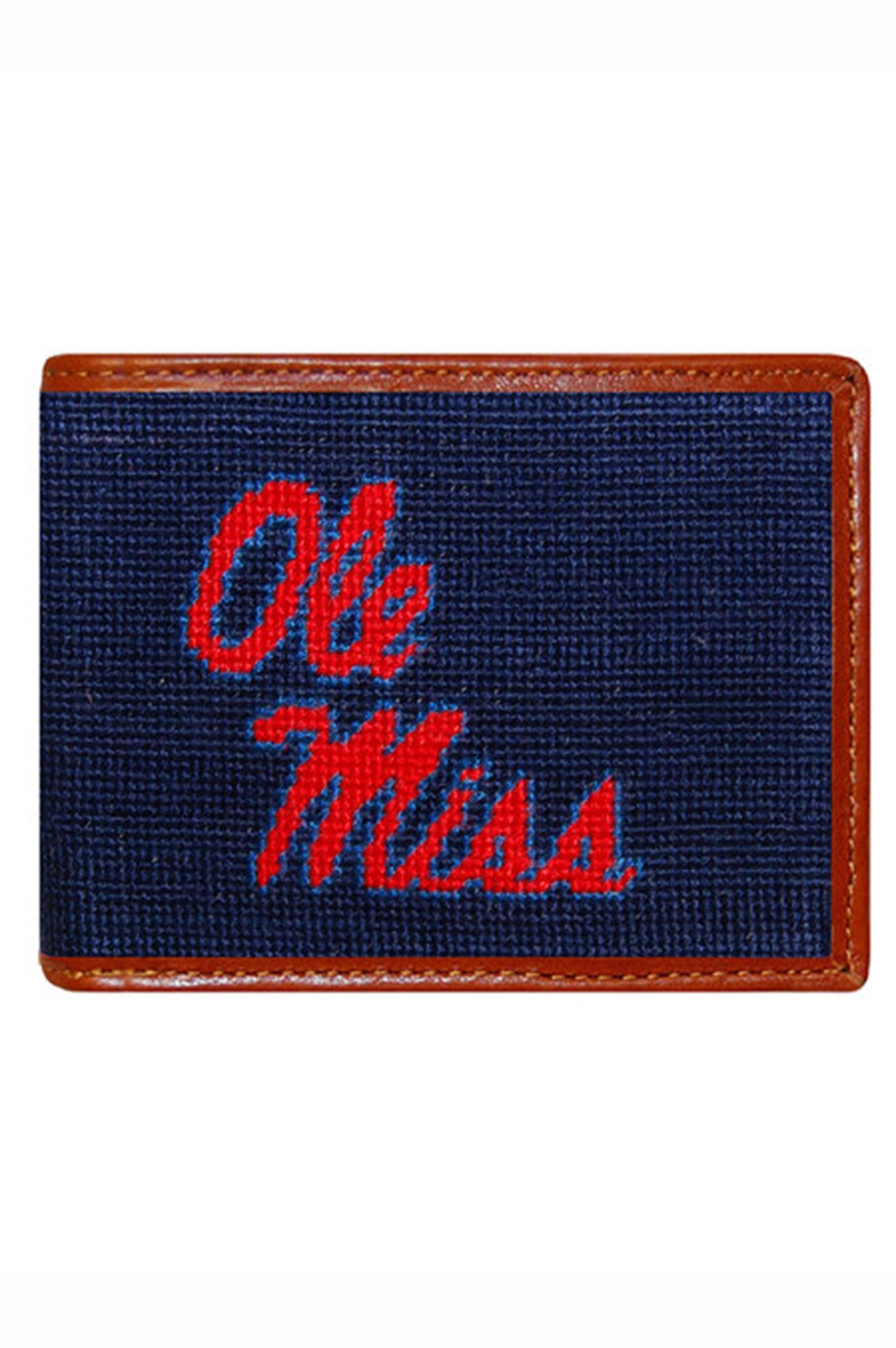OLE MISS BILLFOLD WALLET - DARK NAVY – TJ Bailey's